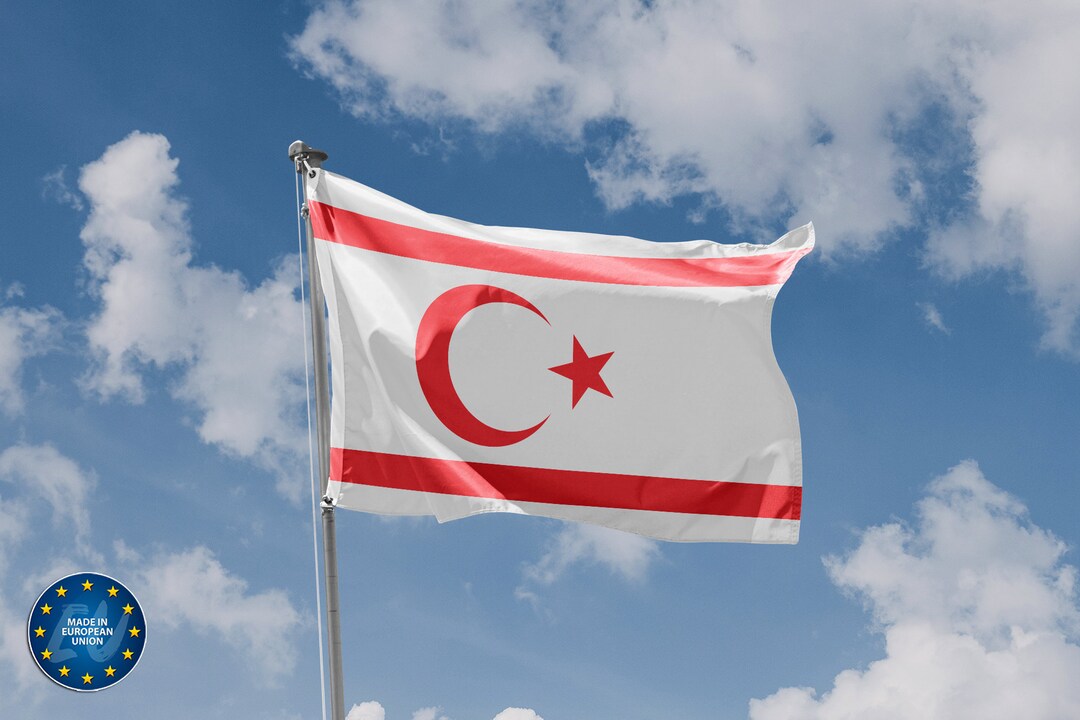 Flag of Northern Cyprus | Unique Design Print | High Quality Materials ...