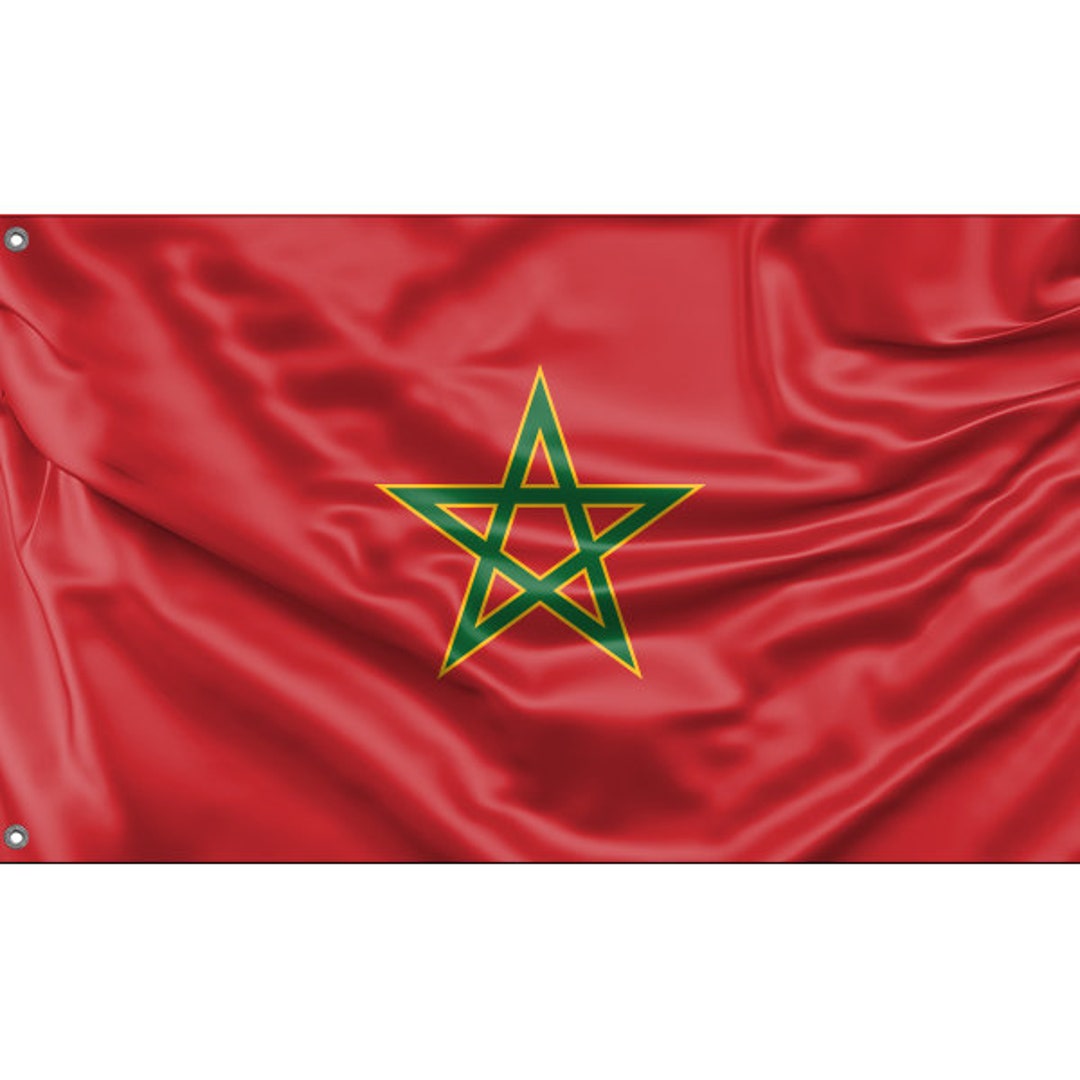 Royal Flag of Morocco Unique Design Print High Quality Materials 5 ...