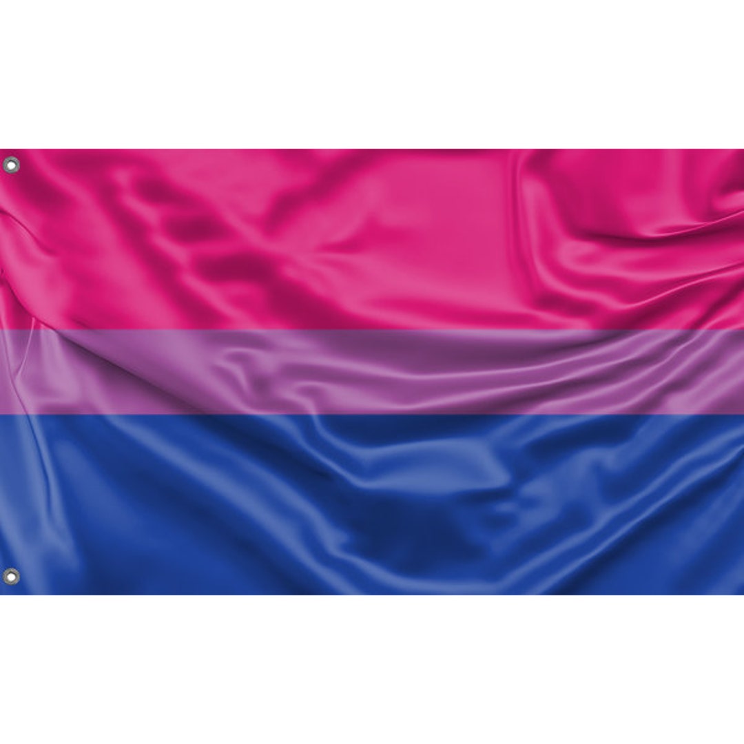 Bisexual Pride Flag Unique Design Print High Quality Materials 5 Sizes ...