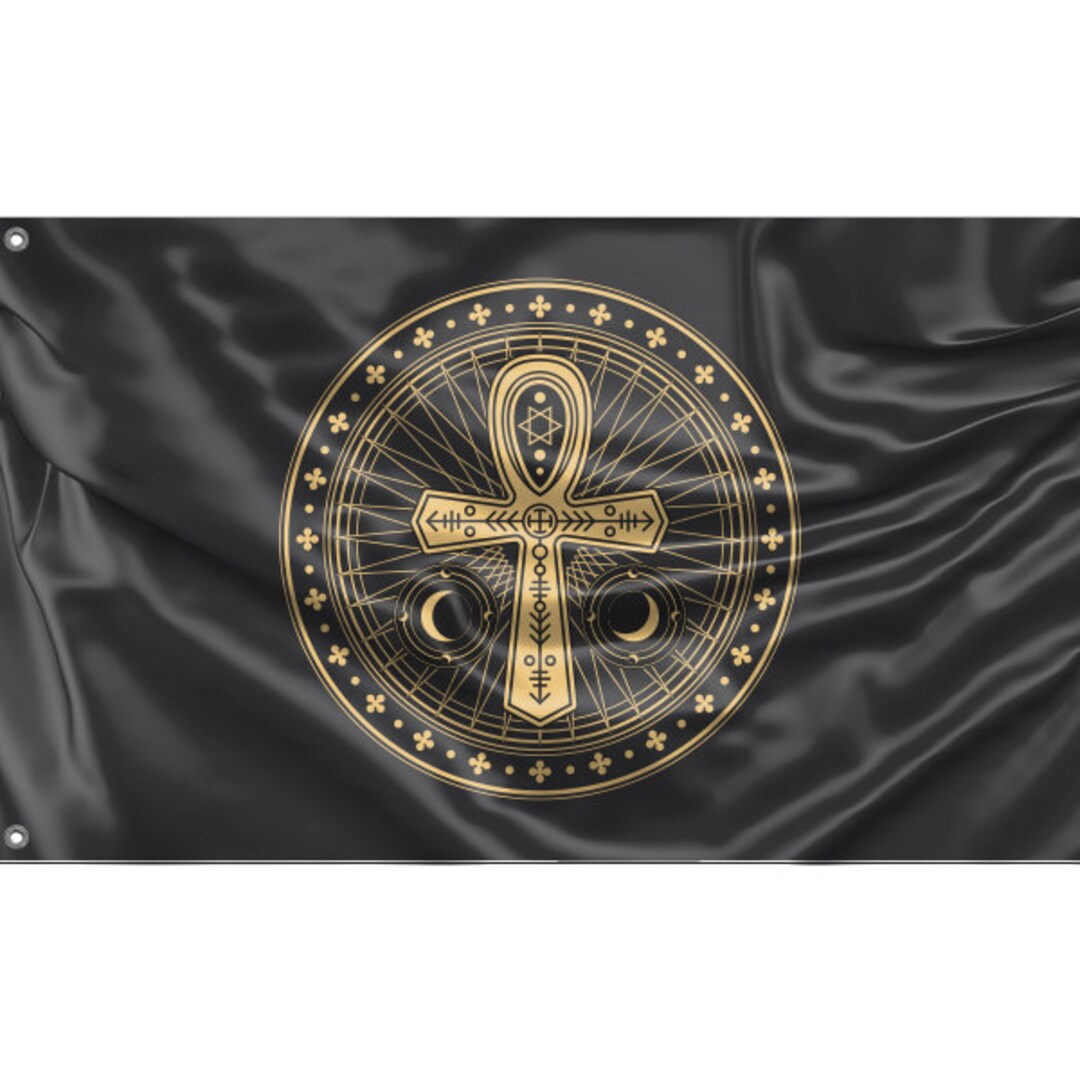Egyptian Ankh Flag Unique Design Print High Quality - Etsy