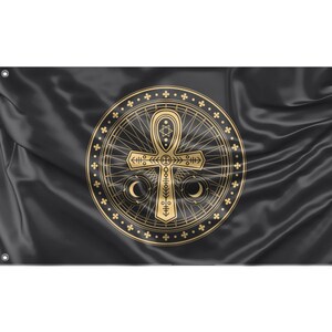 Egyptian Ankh Flag Unique Design Print High Quality Materials Size 3x5 ...