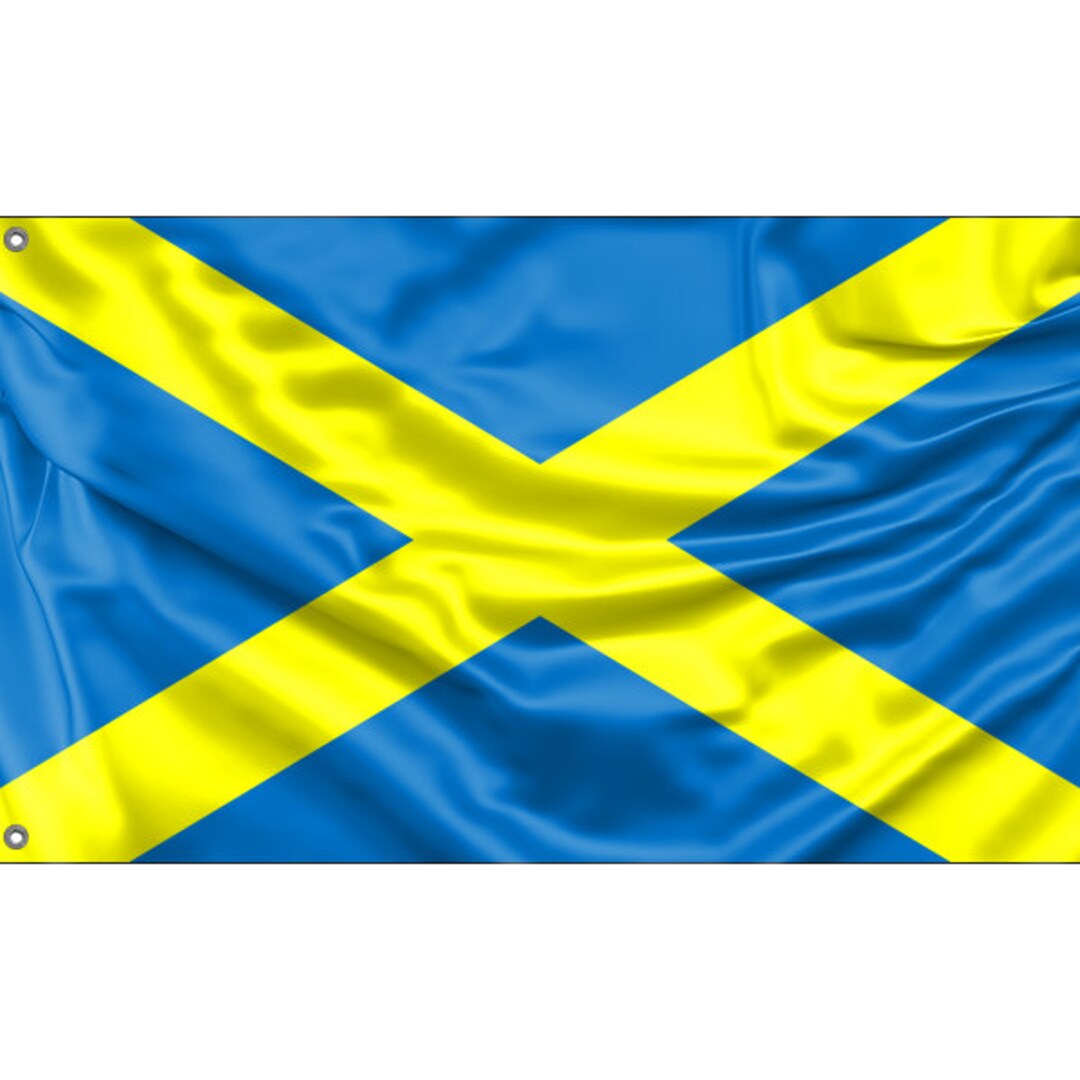 Saint Alban's Cross Flag Unique Print, 3x5 Ft / 90x150 Cm Size, EU Made ...