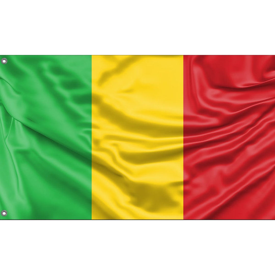 Flag of Mali Unique Design Print High Quality Materials 5 Sizes Made in ...