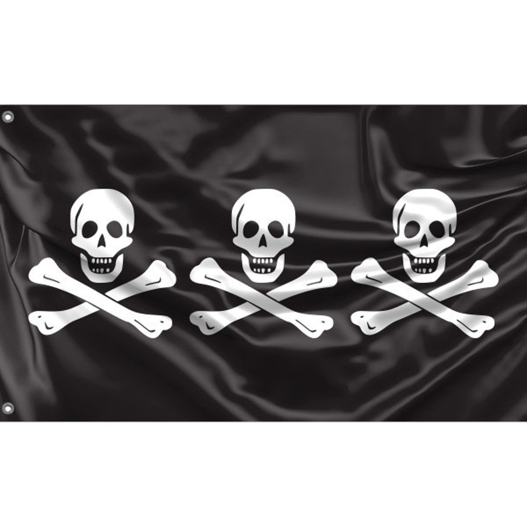 Christopher Condent Pirate Flag Unique Design Print High Quality ...