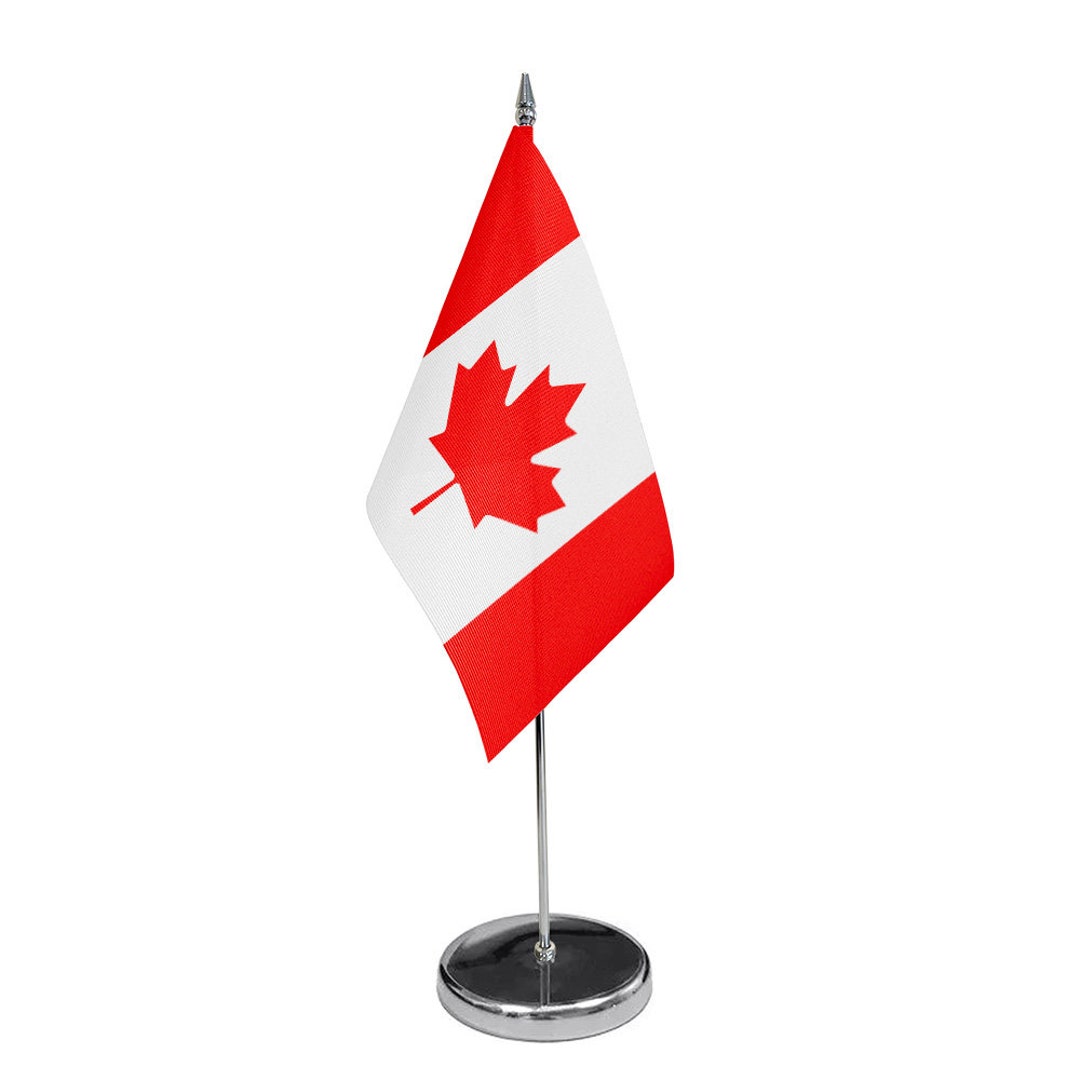 Canada Table Flag With Stand | Unique Design Print | High Quality ...