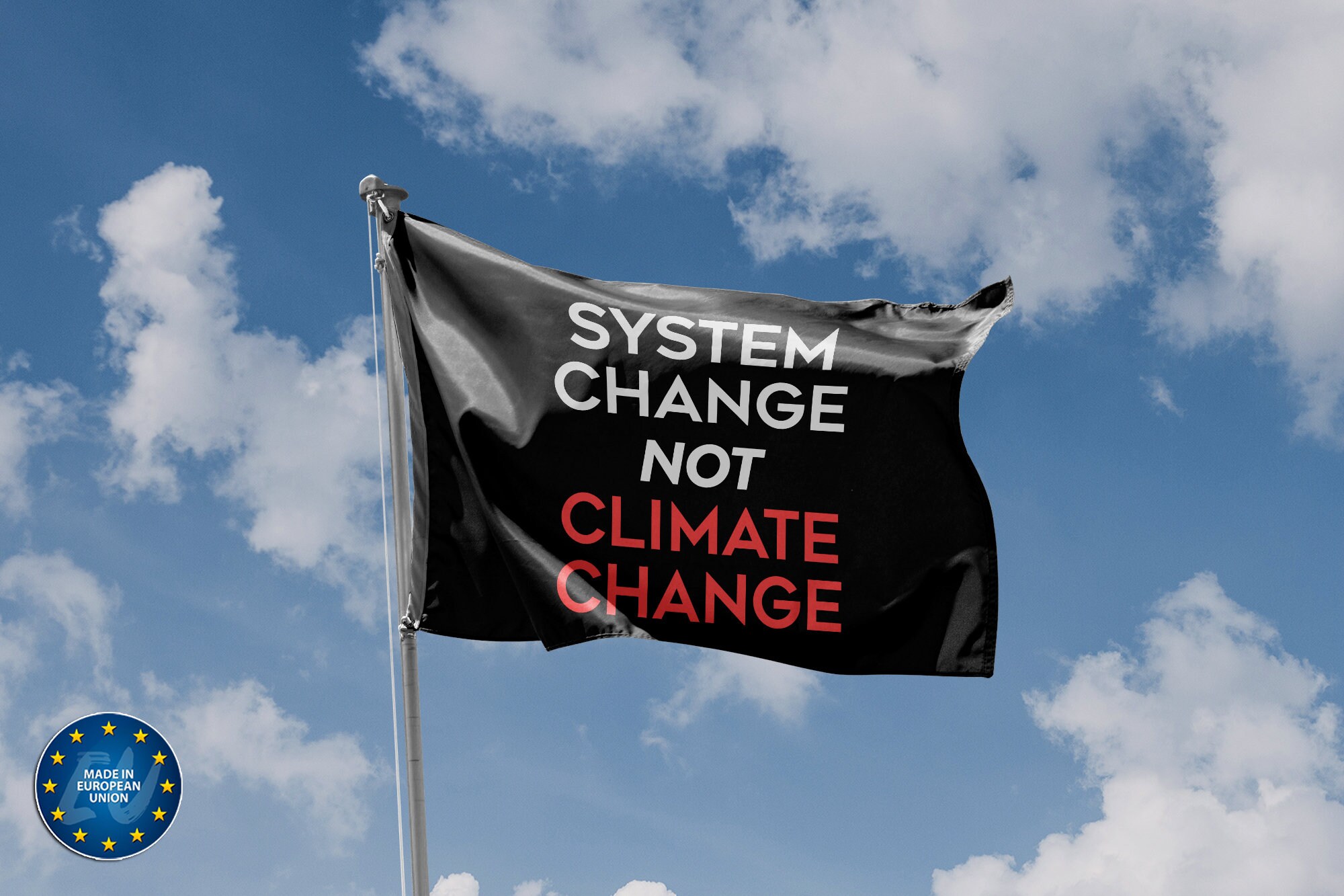 System Change Not Climate Change Flag Unique Design Print - Etsy