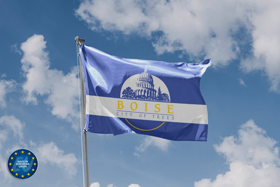 Boise Flag, Idaho USA | Unique Design Print | Hiqh Quality Materials ...