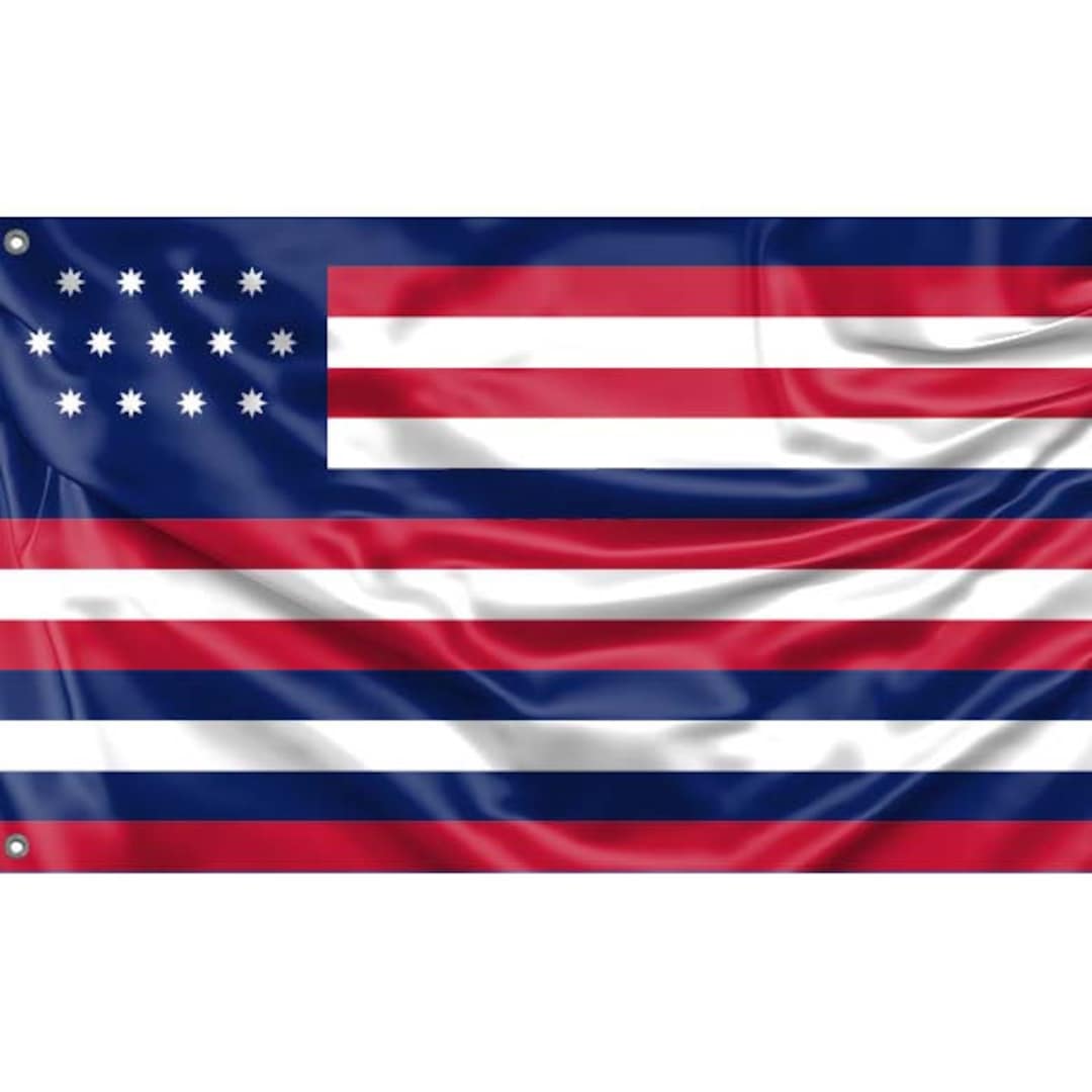 Historical Serapis Flag, John Paul Jones Flag Unique Design Print High ...