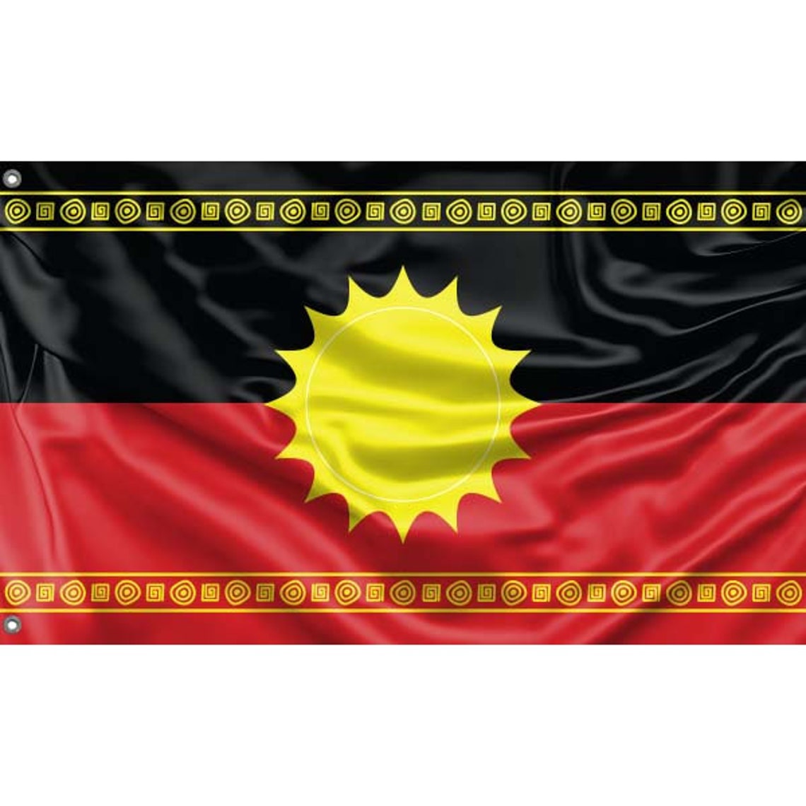 Redesigned Australian Aboriginal Flag Unique Design Print - Etsy
