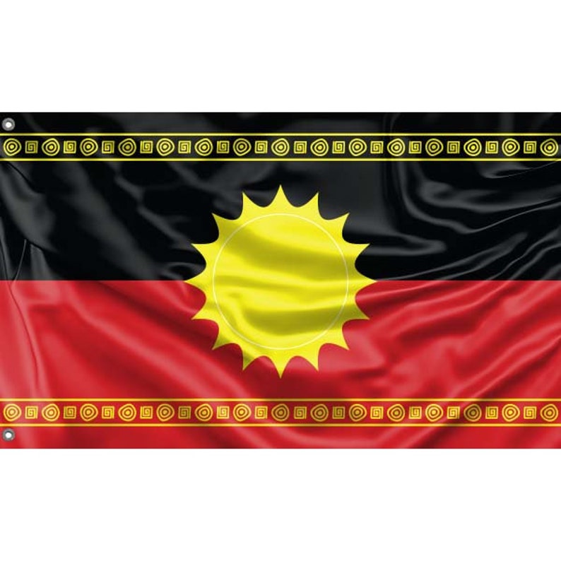 Redesigned Australian Aboriginal Flag Unique Design Print - Etsy