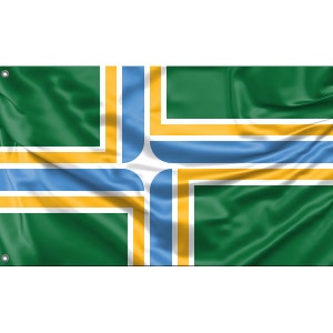 Portland City Flag Unique Print, 3x5 Ft / 90x150 Cm Size, EU Made - Etsy