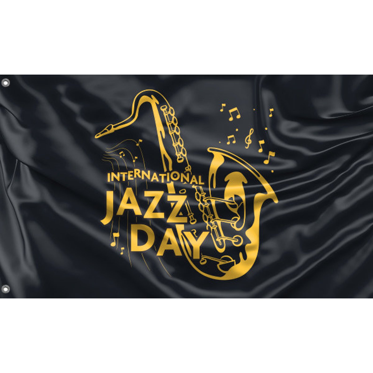 International Jazz Day Flag Unique Design Print Hiqh - Etsy