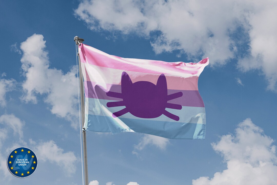 Catgender Flag | Unique Design Print | Hiqh Quality Materials | 5 Sizes ...