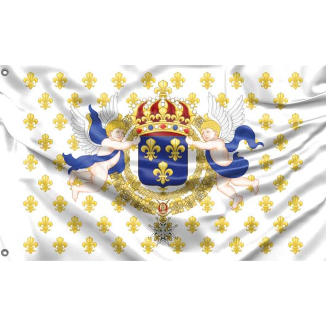 Royal Standard of the King of France Flag Unique Design Print Hiqh ...