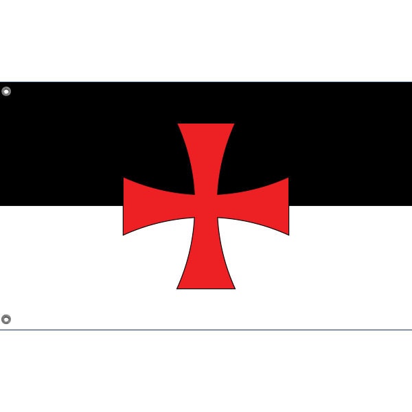 Knights Templar Flag Unique Design Print 3x5 Ft / 90x150 Cm | Etsy