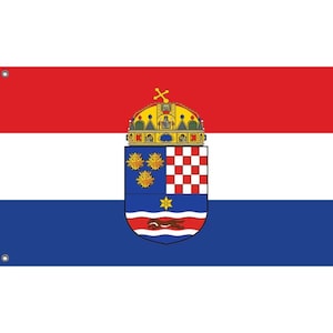 Kingdom of Croatia-slavonia Flag | Unique Design Print | High Quality ...