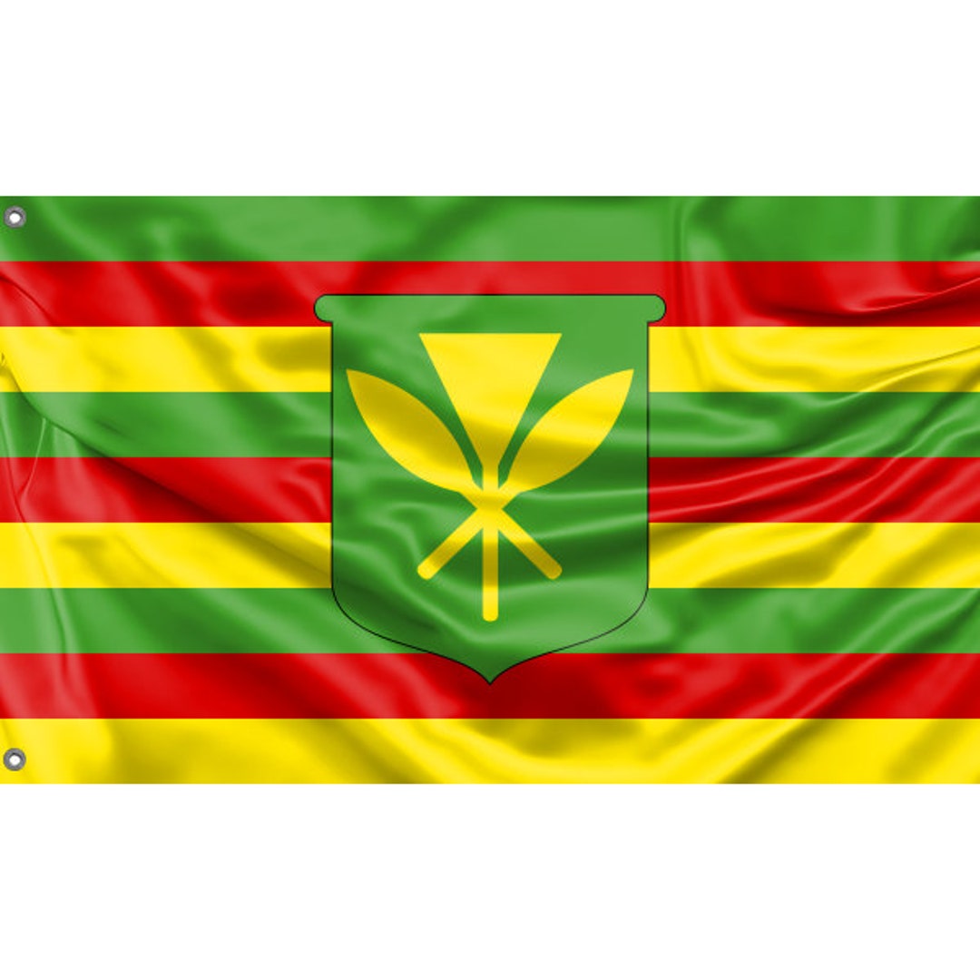 Kanaka Maoli Flag, Unofficial Hawaii Flag, Unique Print, 3x5 Ft ...