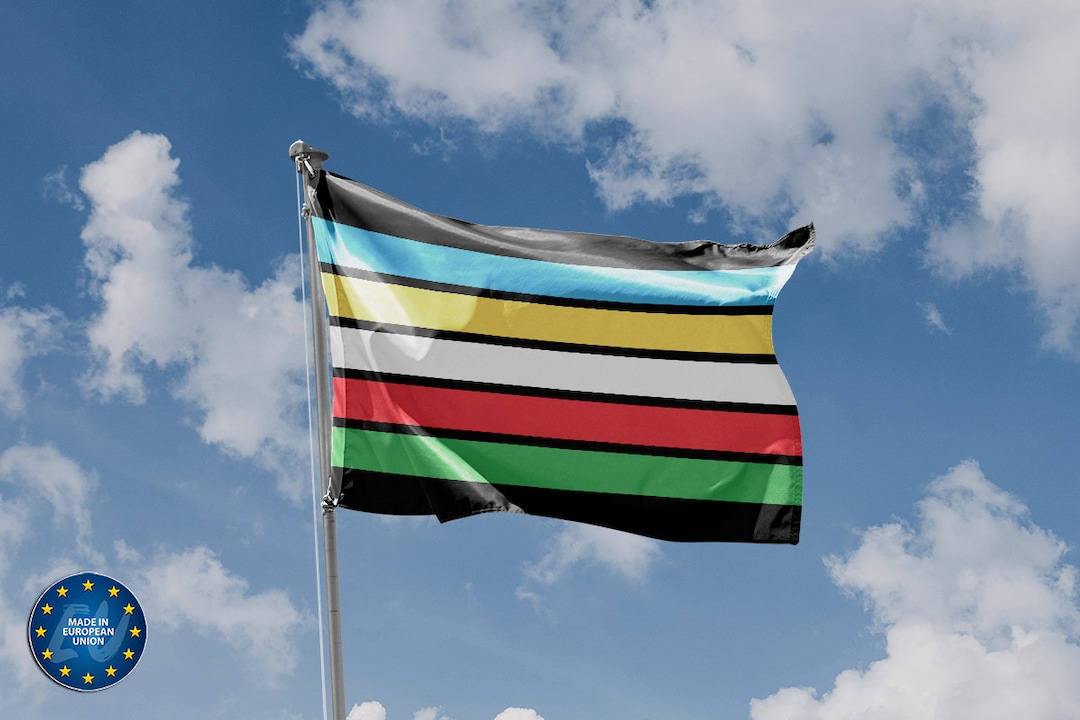 Simplified Horizontal Disability Pride Flag | Unique Design Print ...
