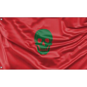Morocco Pirate Flag the Pirate Project Unique Design Print High Quality ...