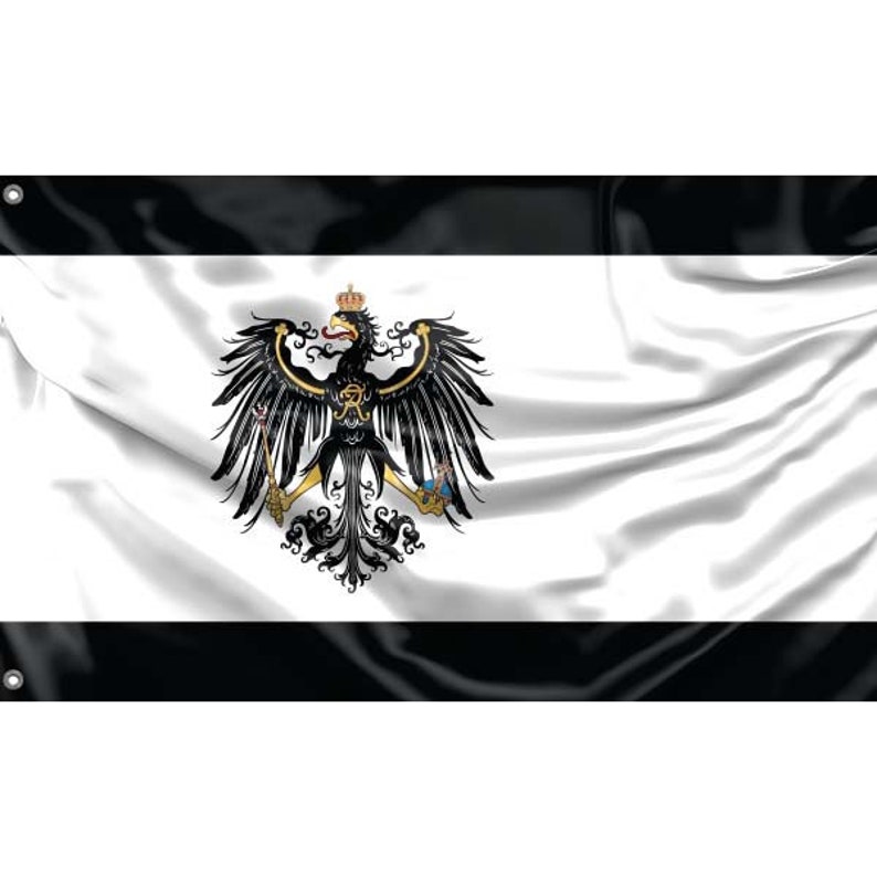Kingdom of Prussia Flag Unique Design Print Hiqh Quality - Etsy