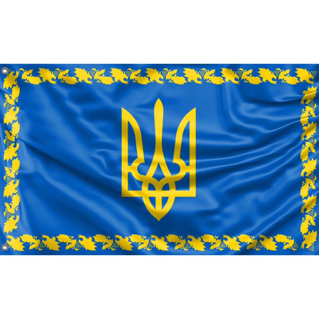 Ukraine Crest Flag, Unique Print, 3x5 Ft / 90x150 Cm Size, EU Made - Etsy