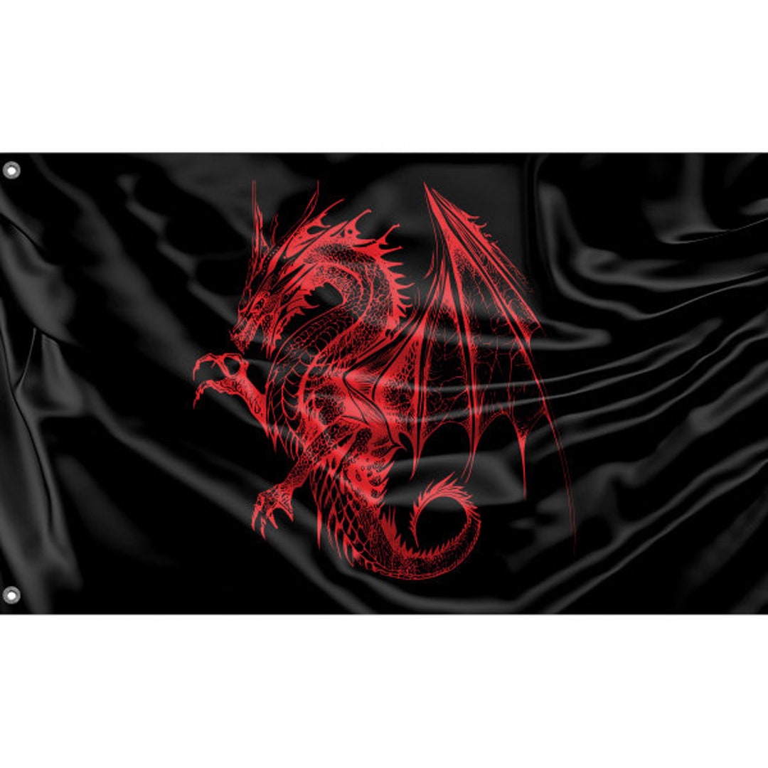 Red Dragon III Flag Unique Design Print Hiqh Quality Materials Size 3x5 ...