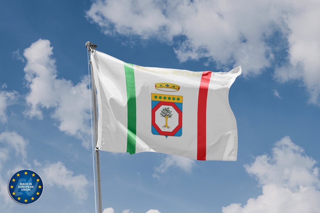 Apulia, Italy Flag | Unique Design Print | High Quality Materials ...