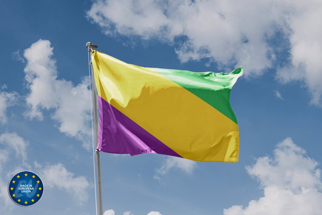 Mardi Gras Flag Unique Print, 3x5 Ft / 90x150 Cm Size, EU Made - Etsy