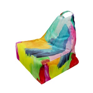 Bean Bag Watercolor Abstract Print | Unique Design VI | Full Print ...