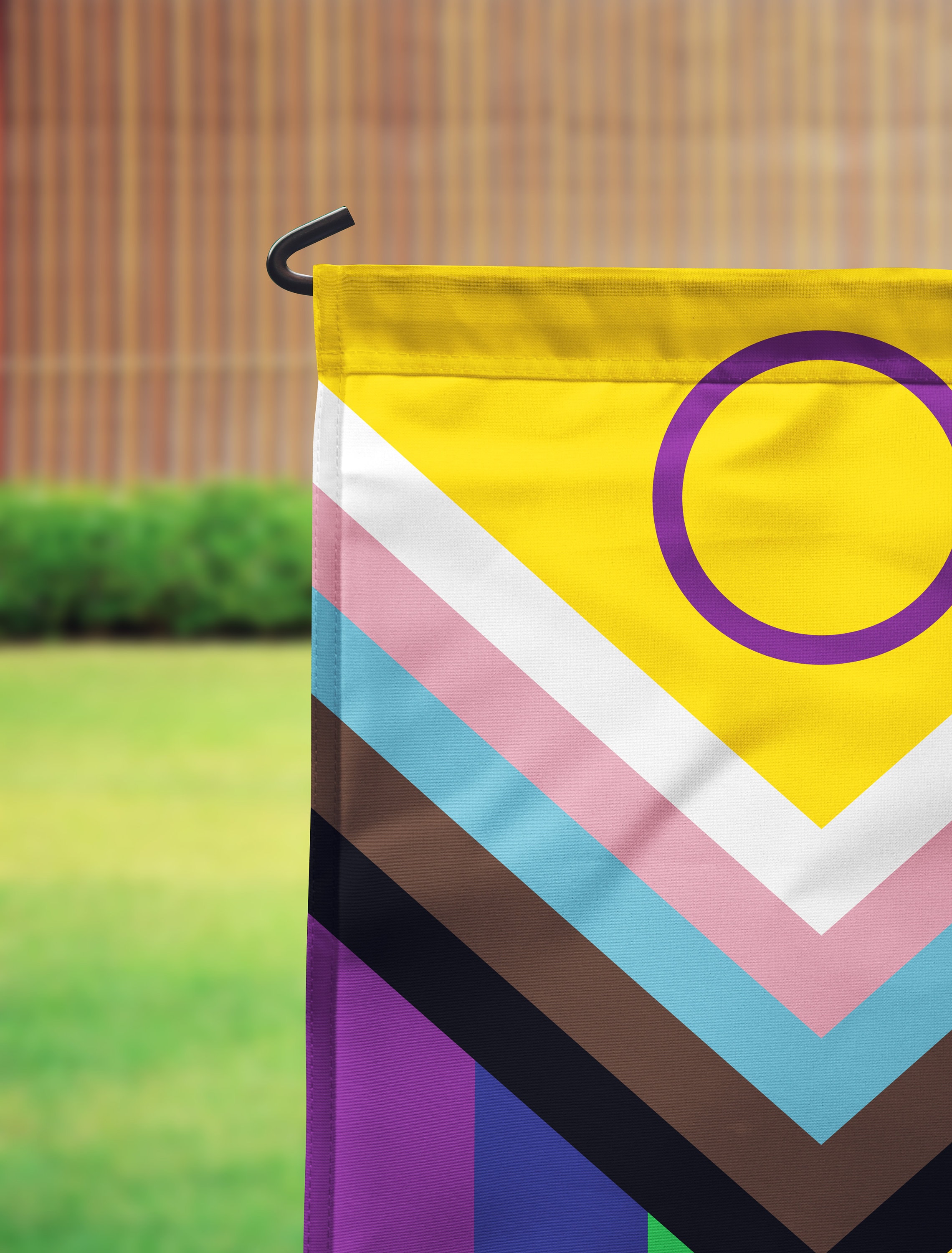 Intersex Inclusive Progress Pride Garden Flag | Size - 12" X 18 ...