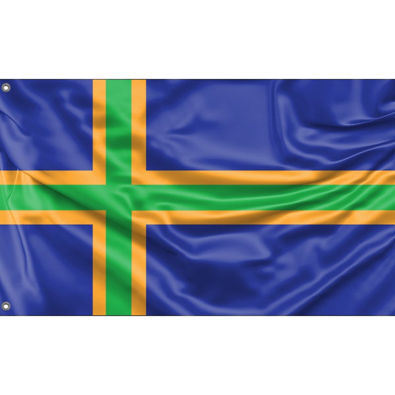 Unofficial Flag of Vendsyssel, Denmark | Unique Design Print | Hiqh ...