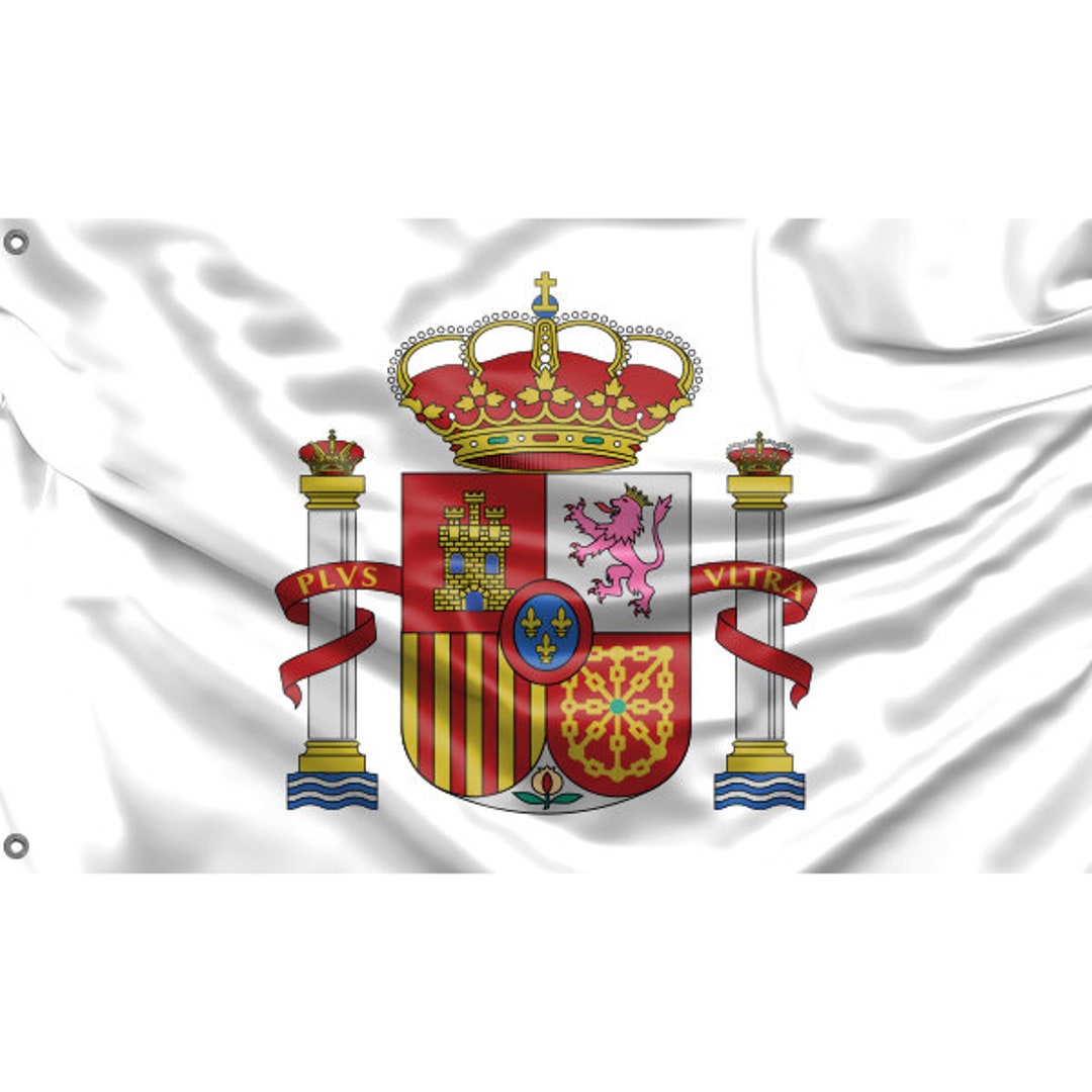 Spain National Emblem Flag Unique Design Print Hiqh Quality Materials ...