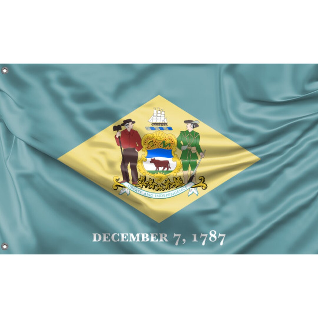 Delaware State Flag Unique Print, 3x5 Ft / 90x150 Cm Size, EU Made - Etsy