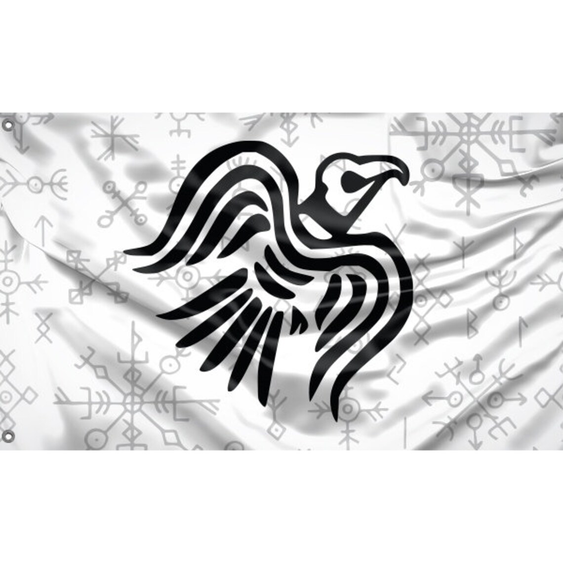 Nordic Viking Raven Flag | Unique Design Print | Hiqh Quality Materials ...
