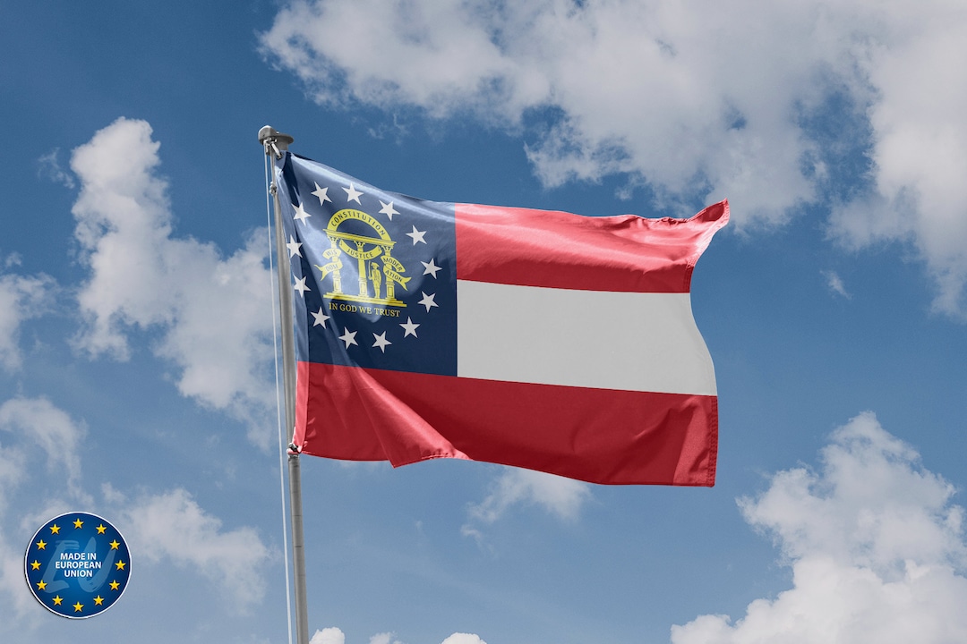 Georgia State Flag | Unique Design Print | High Quality Materials ...