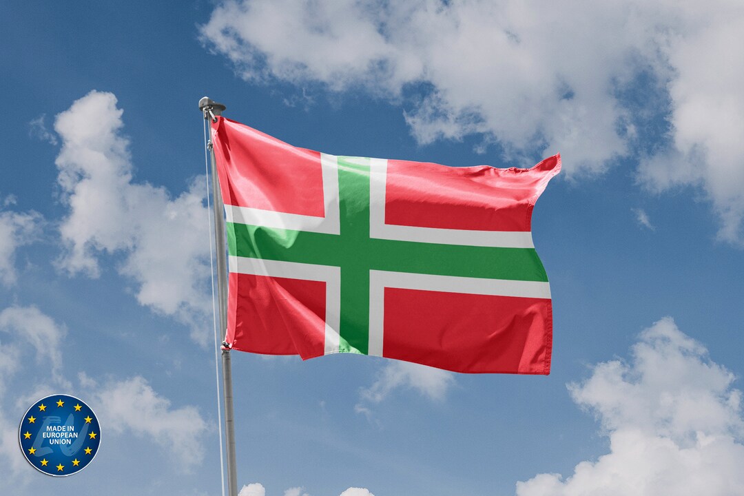 Flag of Bornholm, Denmark | Unique Design Print | High Quality ...