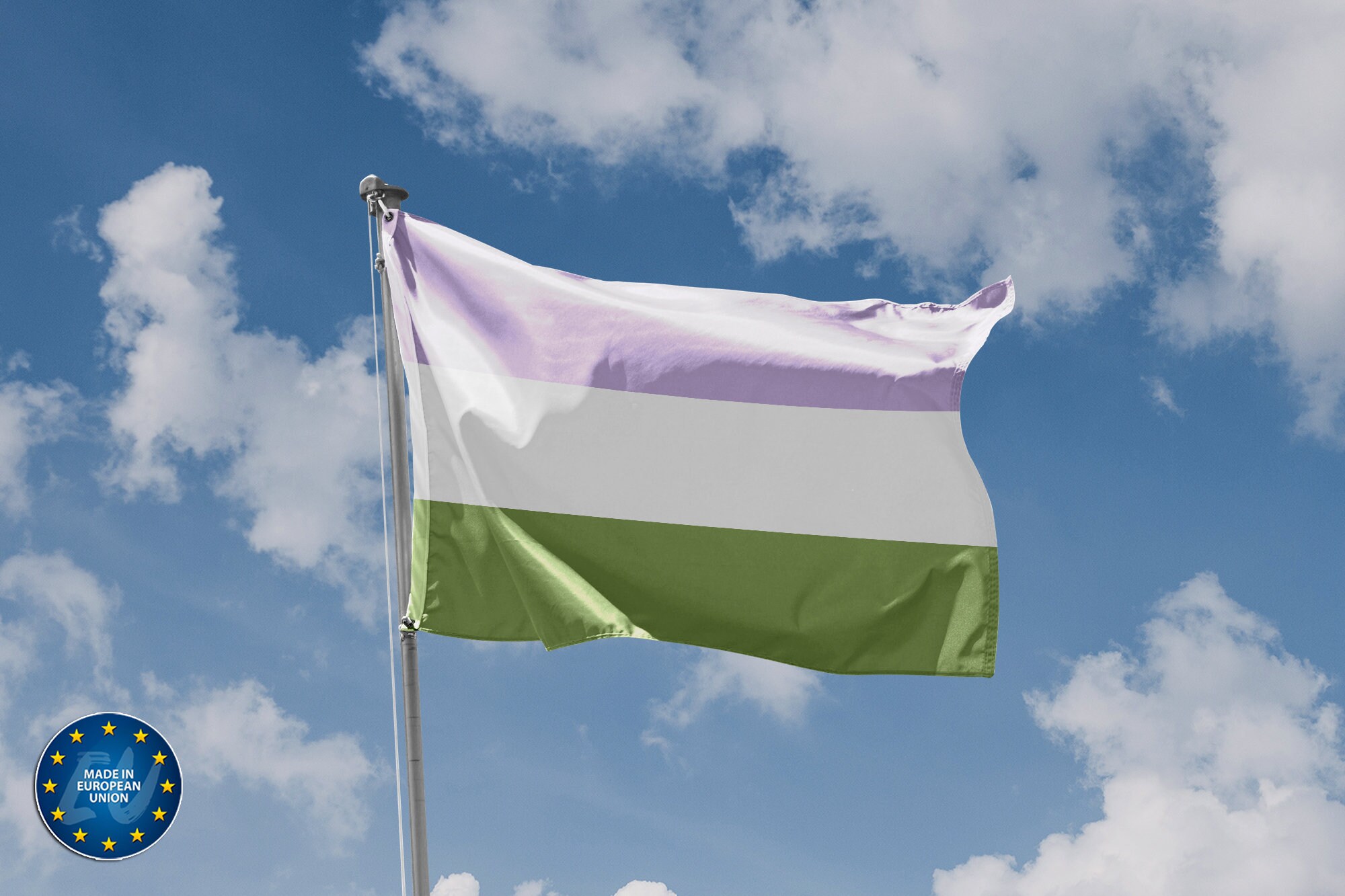 Genderqueer Pride Flag Unique Design Print High Quality - Etsy