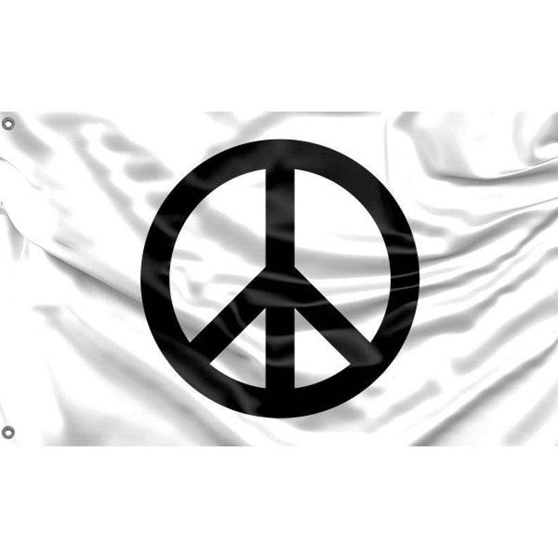 Traditional Peace Sign Flag | Unique Print | Hiqh Quality Materials | 5 ...