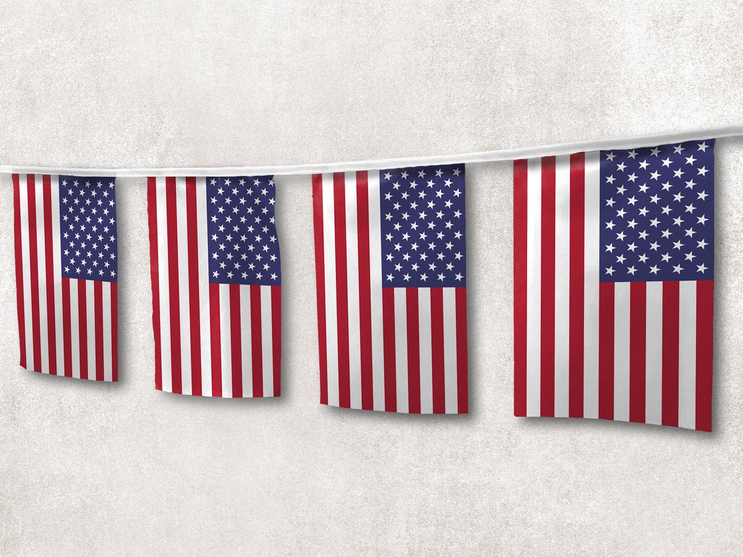 United States of America Flag Garland | Unique Design Home Decor | High ...
