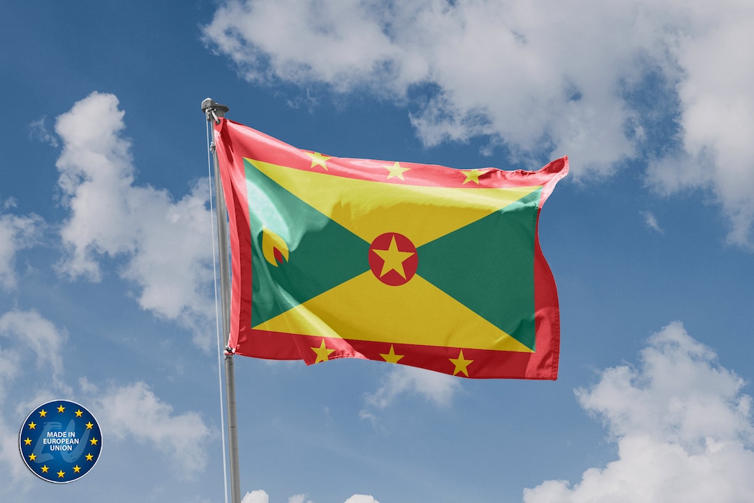 Flag of Grenada | Unique Design Print | High Quality Materials | Size ...