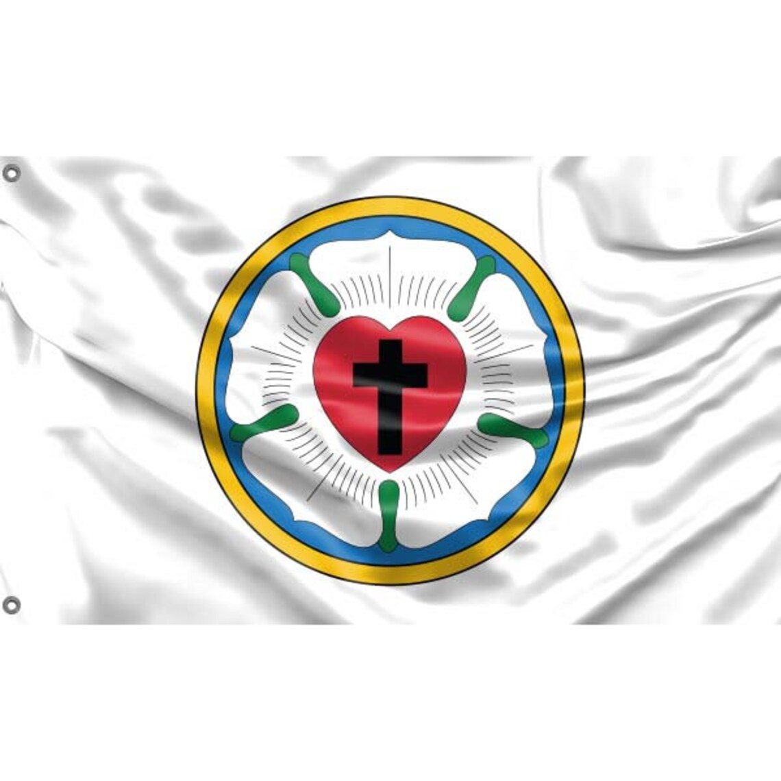 Lutheran Rose Flag | Unique Design Print | High Quality Materials | 5 ...