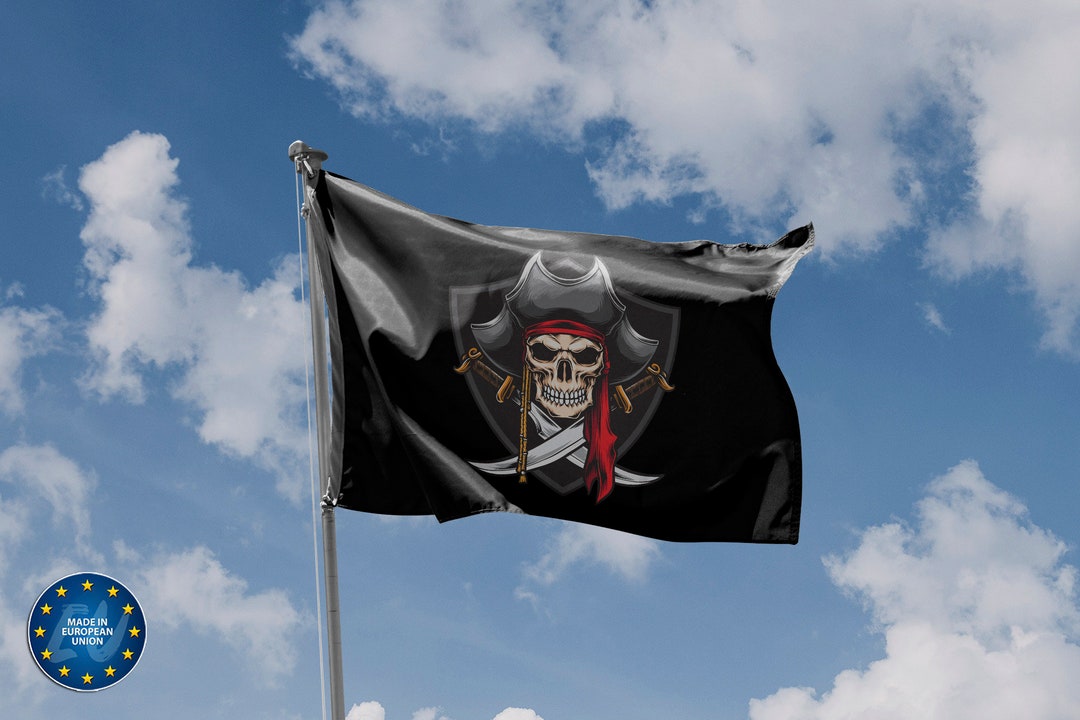 Pirate Flag IV | Unique Design Print | High Quality Materials | 5 Sizes ...
