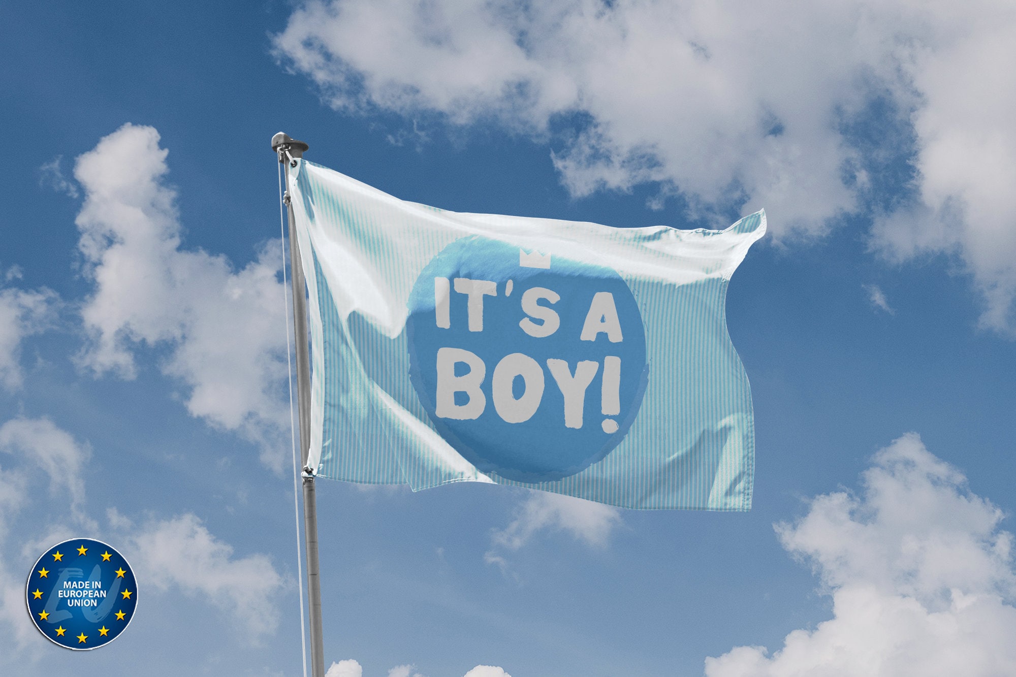 Baby Shower It's A Boy Flag Unique Design Print High - Etsy