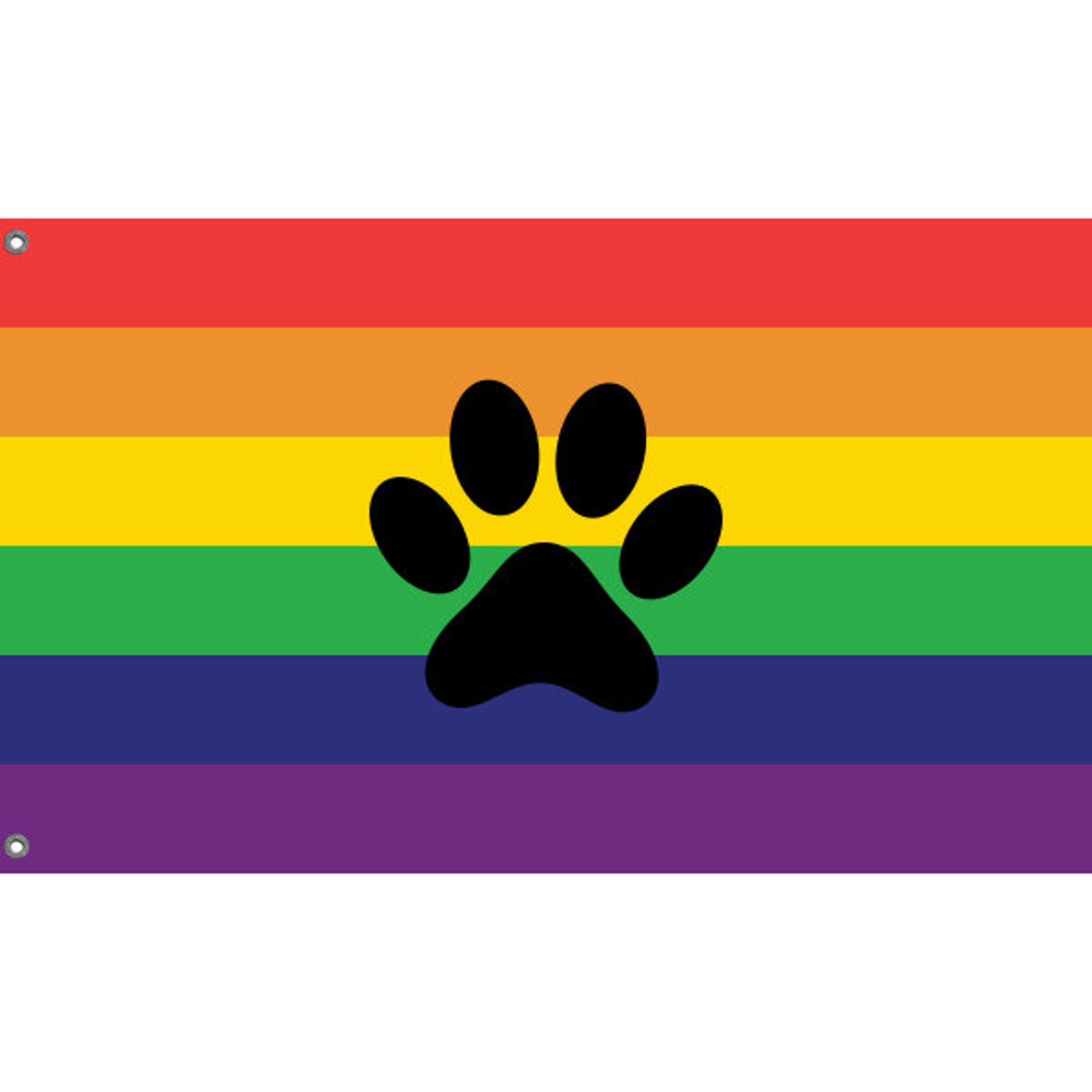 Furry Rainbow Pride Flag Unique Design Print High Quality - Etsy