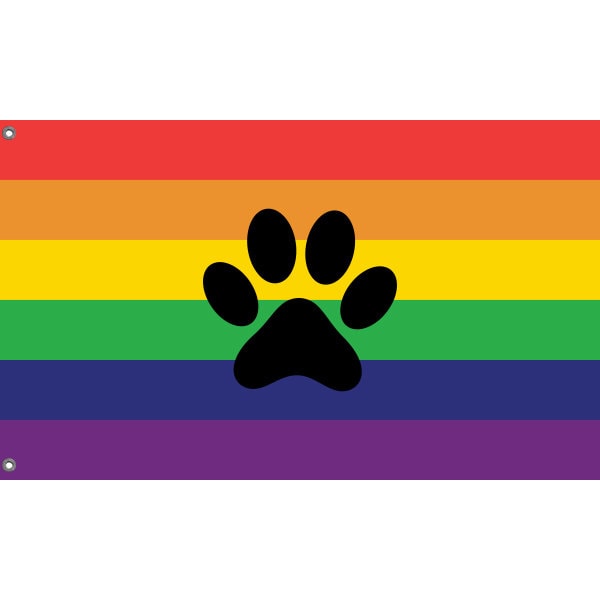 Furry Rainbow Pride Flag Unique Design Print High Quality - Etsy