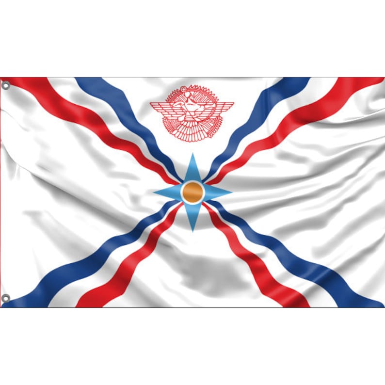 Flag of the Assyrian People Unique Design Print High - Etsy