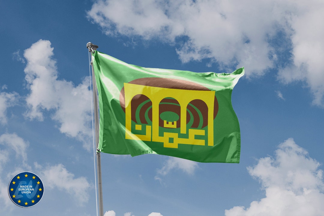 Amman Flag Unique Design Print High Quality Materials Size 3x5 Ft ...