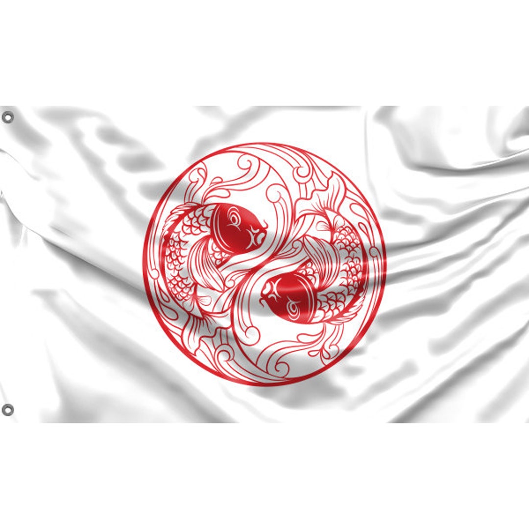 Red Fish Flag Unique Design Print Hiqh Quality Materials Size 3x5 Ft ...