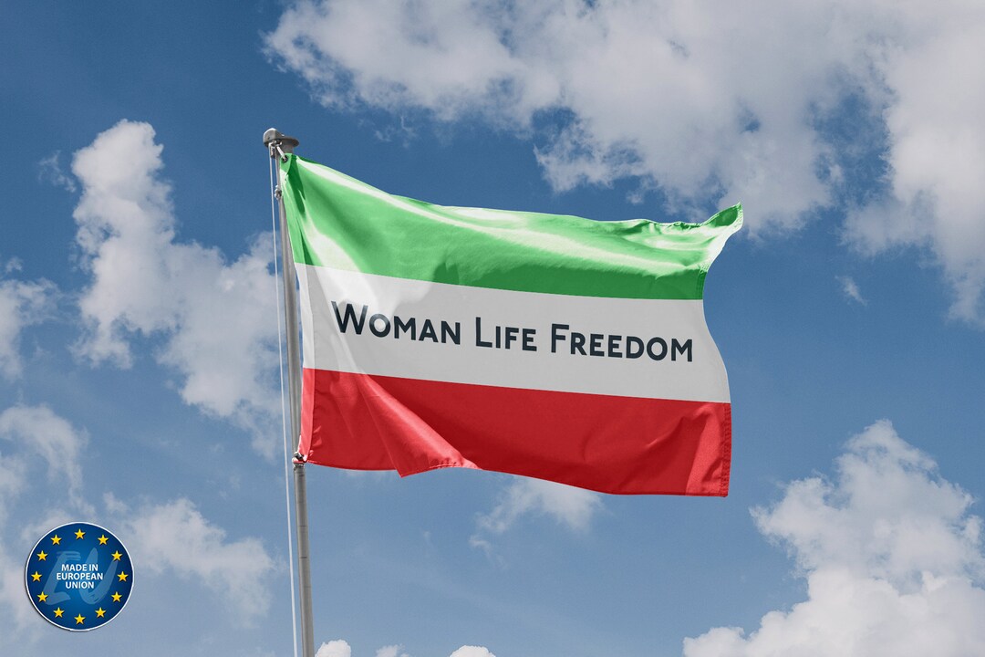 Iran Woman Life Freedom Protest Flag II | Unique Design Print | High ...