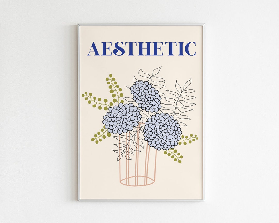 Aesthetic Flowers Poster Unique Design Print High Quality - Etsy